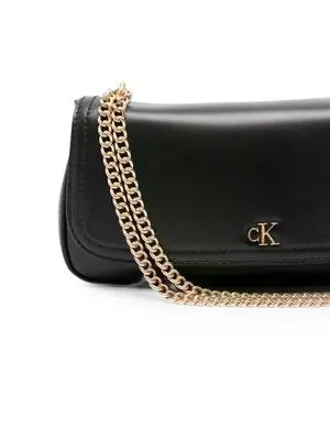 Calvin Klein Logo Plaque Chain-strap Shoulder Bag