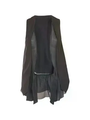 Brunello Cucinelli Sleeveless Layered Jacket - Brown