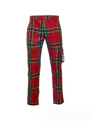 Alexander McQueen Plaid Pattern Trousers