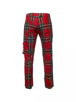 Alexander McQueen Plaid Pattern Trousers