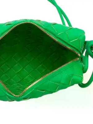 Bottega Veneta Mini Lambskin Intrecciato Loop Camera Bag