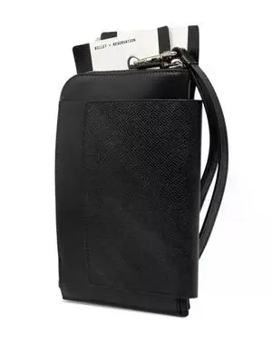 Balenciaga 2011 Leather Phone Case Holder Passport Cover - Black
