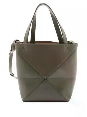 Loewe Mini Calfskin Puzzle Fold Tote Satchel