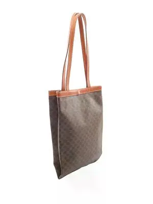 Celine 20th Century Macadam Coated Canvas Tote Bag