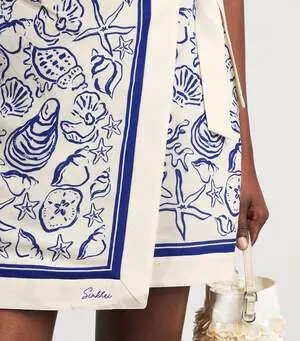 Simkhai Linen-blend Darbie Mini Dress