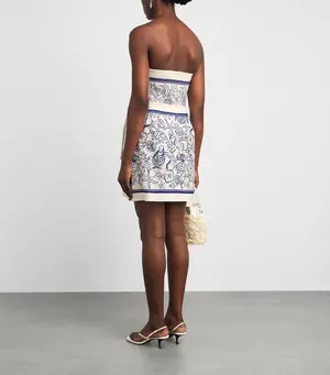 Simkhai Linen-blend Darbie Mini Dress