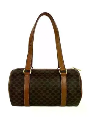 Celine Macadam Coated Canvas Shoulder Bag