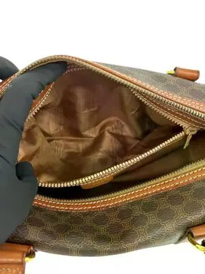Celine Macadam Coated Canvas Shoulder Bag