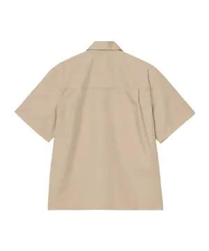Carhartt Work In Progress Postal Zip Short Sleeve Shirt - Iroko