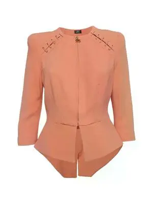 Elisabetta Franchi Lace-detail Peplum Jacket