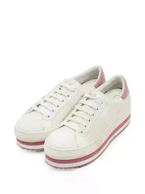 Marc Jacobs Platform Leather Lace-up Sneakers