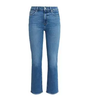Paige Stretch-denim Cindy Straight Jeans - Blue