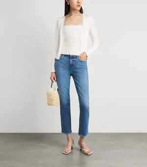 Paige Cindy Straight Leg Jeans - Blue
