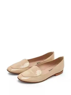 Sjp By Sarah Jessica Parker Beige Patent Leather Loafers