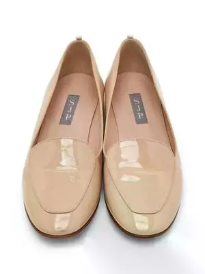 Sjp By Sarah Jessica Parker Beige Patent Leather Loafers