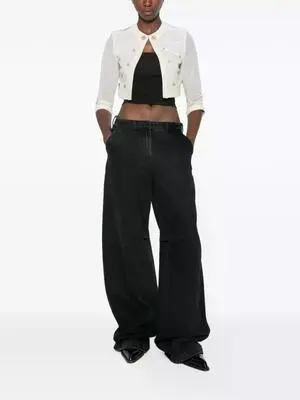 TIMOTEA Crystal-embellished Cropped Jacket