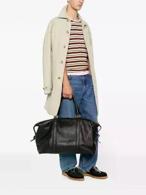 LES DEUX Logo-detail Leather Holdall Bag