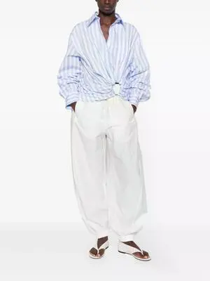 Sportmax Striped Ring-detail Blouse