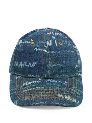 Marni Logo Print Baseball Cap