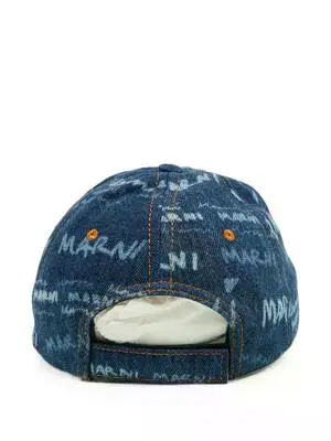 Marni Logo Print Baseball Cap