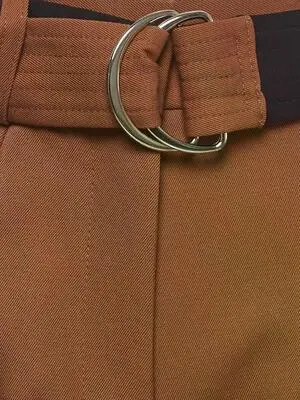 Victoria Beckham Belted Gabardine Trousers
