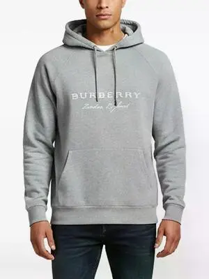 Burberry Logo Embroidered Hoodie