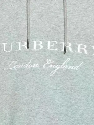 Burberry Logo Embroidered Hoodie