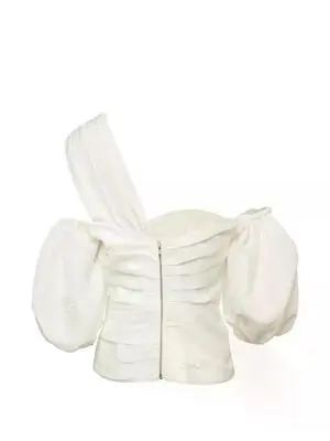 SELF-PORTRAIT 2019 Ruched One-shoulder Top