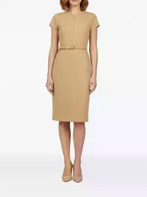 Diane Von Furstenberg Belted Midi Dress - Neutrals