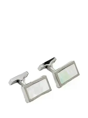 BOSS Rectangular Composite Cufflinks - Silver