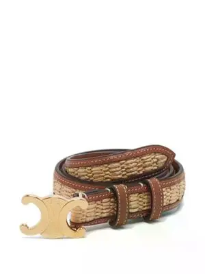Celine 2023 Triomphe Belt - Neutrals