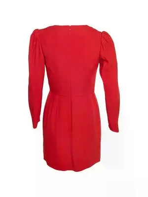Red Valentino Crepe Wrap Mini Dress