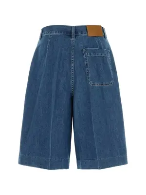 Bottega Veneta Wide-leg Washed Denim Shorts - Medium Blue