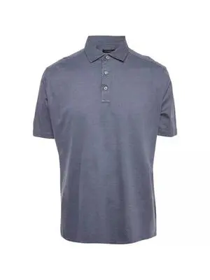 Ermenegildo Zegna Knit Polo Shirt - Blue