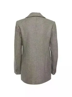 Sandro Houndstooth Wool-blend Blazer