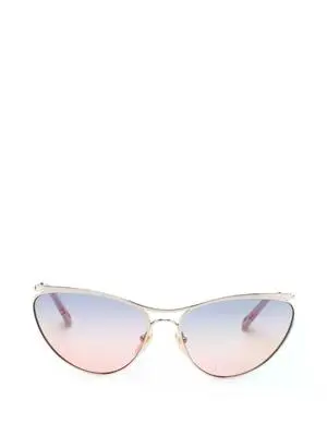 Chloé Tone Cat-eye Frame Sunglasses - Gold