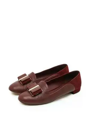 FERRAGAMO Bow Detail Flat Pumps
