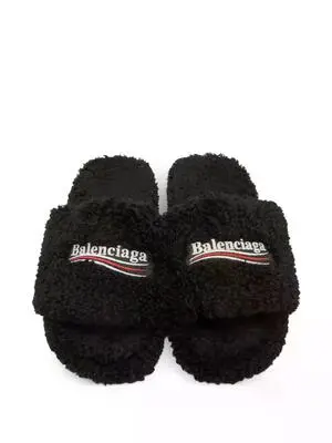 Balenciaga Logo Patch Sandals