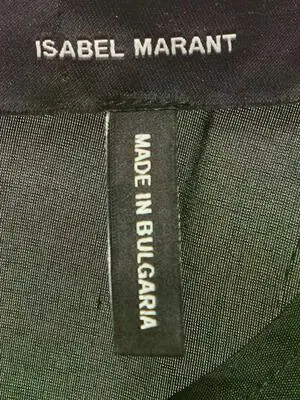 ISABEL MARANT VINTAGE Pleat-detail Taffeta Blouse