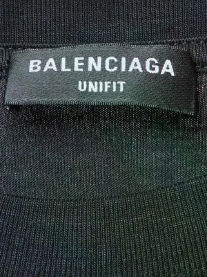 Balenciaga Logo Print T-shirt - Black