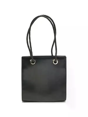 Cartier Panthère Braided-handle Shoulder Bag - Black
