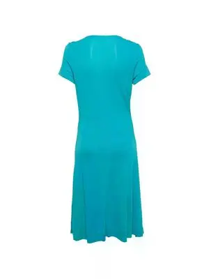 Ralph Lauren Ruched Beaded-tassel Midi Dress