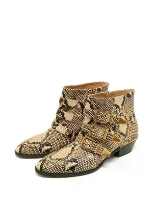 Chloé Susanna Buckle-detail Ankle Boots