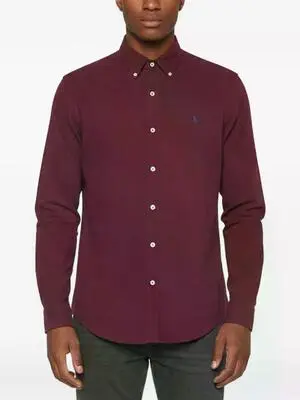 Ralph Lauren Featherweight Mesh Long Sleeve Shirt - Red