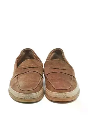 TOD'S Woven Trim Loafers