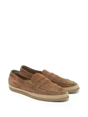 TOD'S Woven Trim Loafers