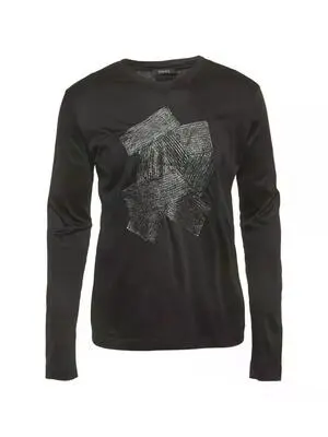 Versace Calf Leathe- Applique T-shirt