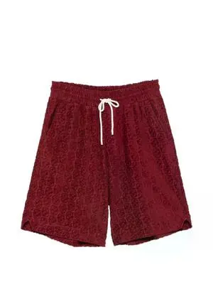 Drole De Monsieur Logo Jacquard Track Shorts