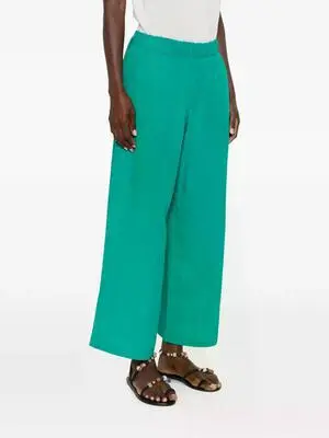 MOUTAKI Wide Leg Trousers With Elasticated Waistband