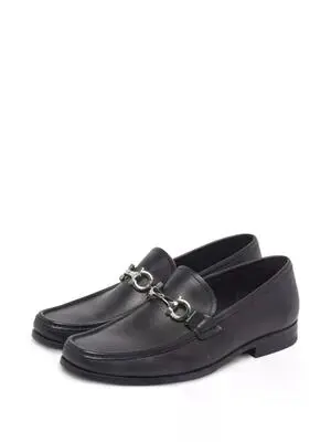 FERRAGAMO Gancini Leather Loafers